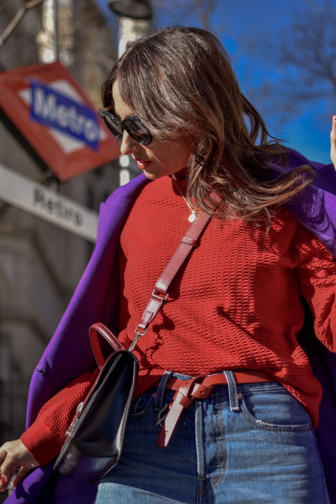 Look Rojo + Morado - El Blog de Silvia